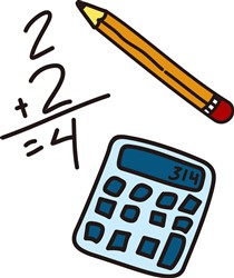 Math Calculator Vector Illustration | AnnTheGran.com