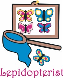 Lepidopterist Vector Illustration | AnnTheGran.com