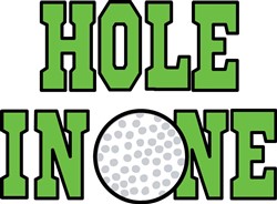 Hole In One Vector Illustration | AnnTheGran.com