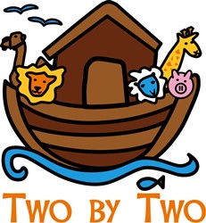 Two By Two Vector Illustration | AnnTheGran.com