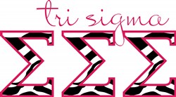Tri Sigma Vector Illustration | AnnTheGran.com