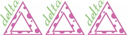 Delta Delta Delta SVG file - SVG cut files.com | AnnTheGran.com