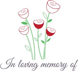 Memory Roses Vector Illustration | AnnTheGran.com