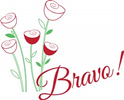 Bravo Roses Vector Illustration | AnnTheGran.com