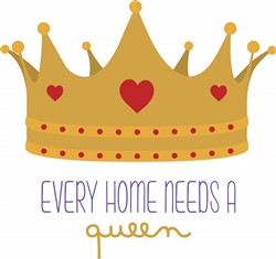 Queen Of Home Vector Illustration | AnnTheGran.com