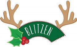 Blitzen Vector Illustration | AnnTheGran.com
