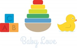 Baby Love Vector Illustration | AnnTheGran.com
