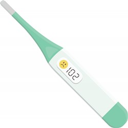 Fever Thermometer Vector Illustration | AnnTheGran.com