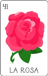 La Rosa Loteria Card Vector Illustration | AnnTheGran.com