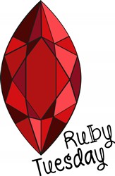 Ruby Tuesday Vector Illustration | AnnTheGran.com
