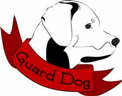 Guard Dog Vector Illustration | AnnTheGran.com