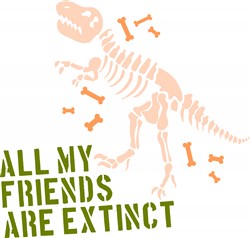 Extinct Friends Vector Illustration | AnnTheGran.com