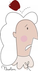 Sir Isaac Newton Vector Illustration | AnnTheGran.com