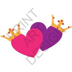 Hearts And Crowns SVG file - SVG cut files.com | AnnTheGran.com