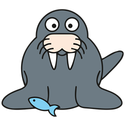 Cartoon Walrus SVG file - SVG cut files.com | AnnTheGran.com