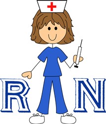 REGISTERED NURSE Vector Illustration | AnnTheGran.com