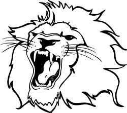 SMALL LION HEAD Vector Illustration | AnnTheGran.com