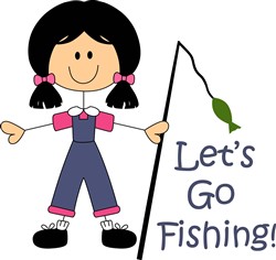 LETS GO FISHING Vector Illustration | AnnTheGran.com