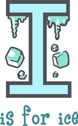 I IS FOR ICE Vector Illustration | AnnTheGran.com