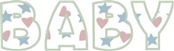 BABY LETTERS Vector Illustration | AnnTheGran.com