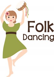 Folk Dancing Vector Illustration | AnnTheGran.com