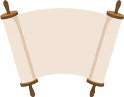 Blank Torah Vector Illustration | AnnTheGran.com
