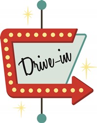 Drive-In Sign Vector Illustration | AnnTheGran.com