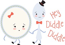 Hey Diddle Diddle Vector Illustration | AnnTheGran.com