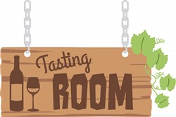 Tasting Room Sign Vector Illustration | AnnTheGran.com