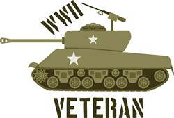 WWII Veteran Tank Vector Illustration | AnnTheGran.com