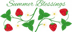 Summer Blessings Border Vector Illustration | AnnTheGran.com