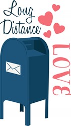 Long Distance Love Vector Illustration | AnnTheGran.com