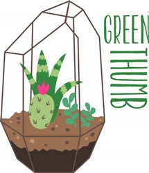 Green Thumb Vector Illustration | AnnTheGran.com