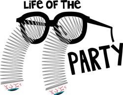 Life Of Party Vector Illustration | AnnTheGran.com