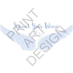 Spread Wings Vector Illustration | AnnTheGran.com