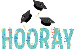 Hooray Confetti Vector Illustration | AnnTheGran.com