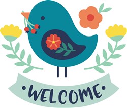 Welcome Bird SVG file - SVG cut files.com | AnnTheGran.com
