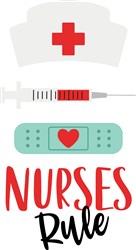 Nurses Rule Vector Illustration | AnnTheGran.com