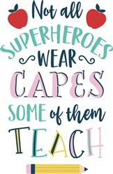 Superhero Teachers Vector Illustration | AnnTheGran.com