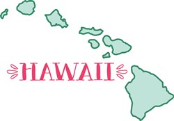 Hawaii State Vector Illustration | AnnTheGran.com