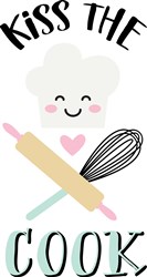 Kiss The Cook Vector Illustration | AnnTheGran.com