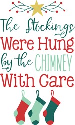 The Stocking Were Hung Vector Illustration | AnnTheGran.com