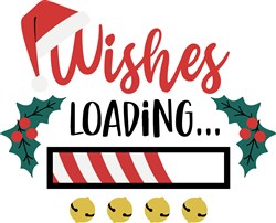 Christmas Wishes Loading Vector Illustration | AnnTheGran.com