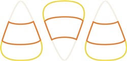 Candy Corn Outline Vector Illustration | AnnTheGran.com