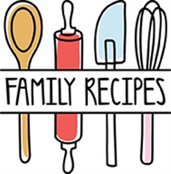 Family Recipes Vector Illustration | AnnTheGran.com