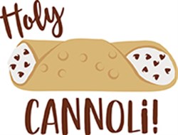 Holy Cannoli Italian Dessert Vector Illustration | AnnTheGran.com