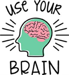 Use Your Brain Vector Illustration | AnnTheGran.com