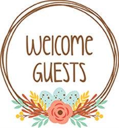 Welcome Guests Vector Illustration | AnnTheGran.com
