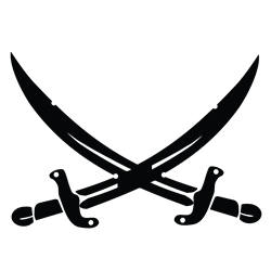 Crossed Pirate Swords SVG file - SVG cut files.com | AnnTheGran.com