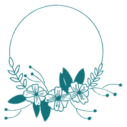 Wreath Blooms SVG file - SVG cut files.com | AnnTheGran.com